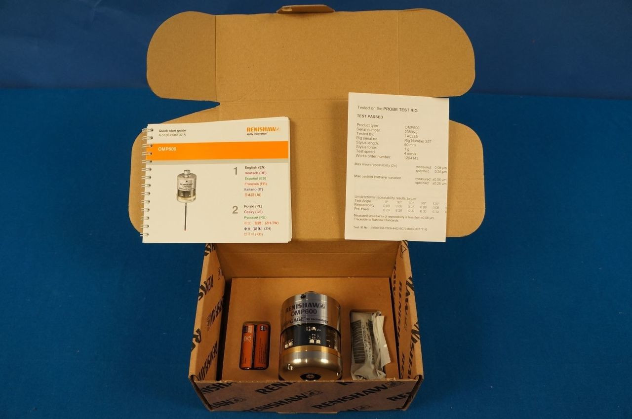 Renishaw OMP600 RENGAGE High Accuracy Machine Tool Probe Kit Display ...