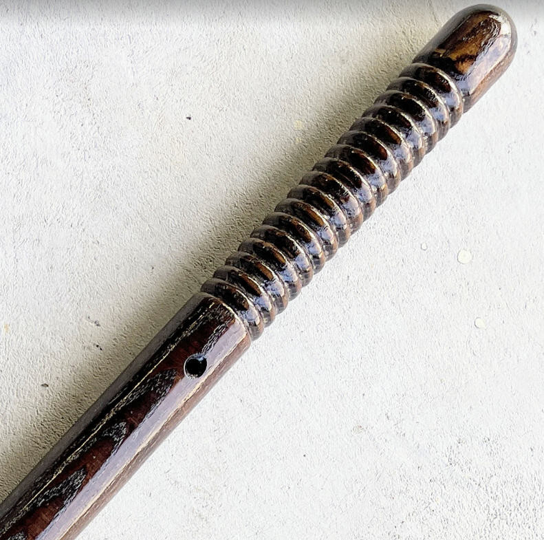 26-Inch Hardwood Straight Baton with Beaded Grip – Made in USA