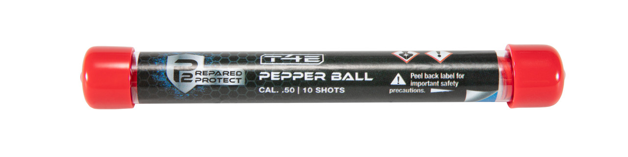 P2P .50 Cal Pepper Rounds - 10 Count - J&L Self Defense Products