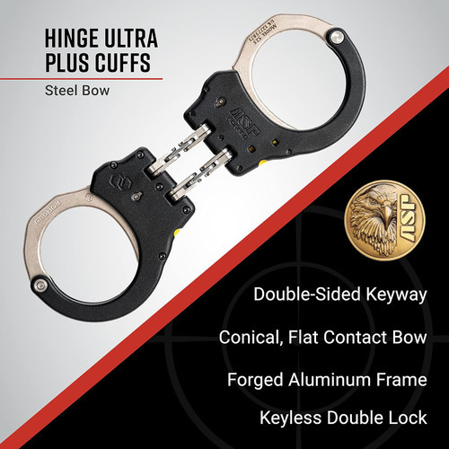 ASP Ultra PLUS Identifier Cuff Blue – Hinged Tactical Handcuffs with ...