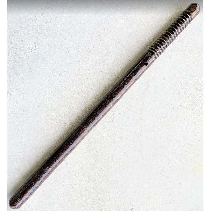 26-Inch Hardwood Straight Baton with Beaded Grip – Made in USA