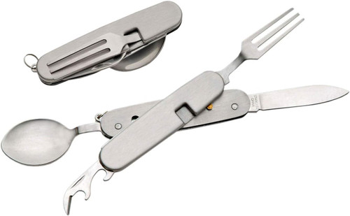 4 Function Hobo Camping Tool Folding Knife - J&L Self Defense Products