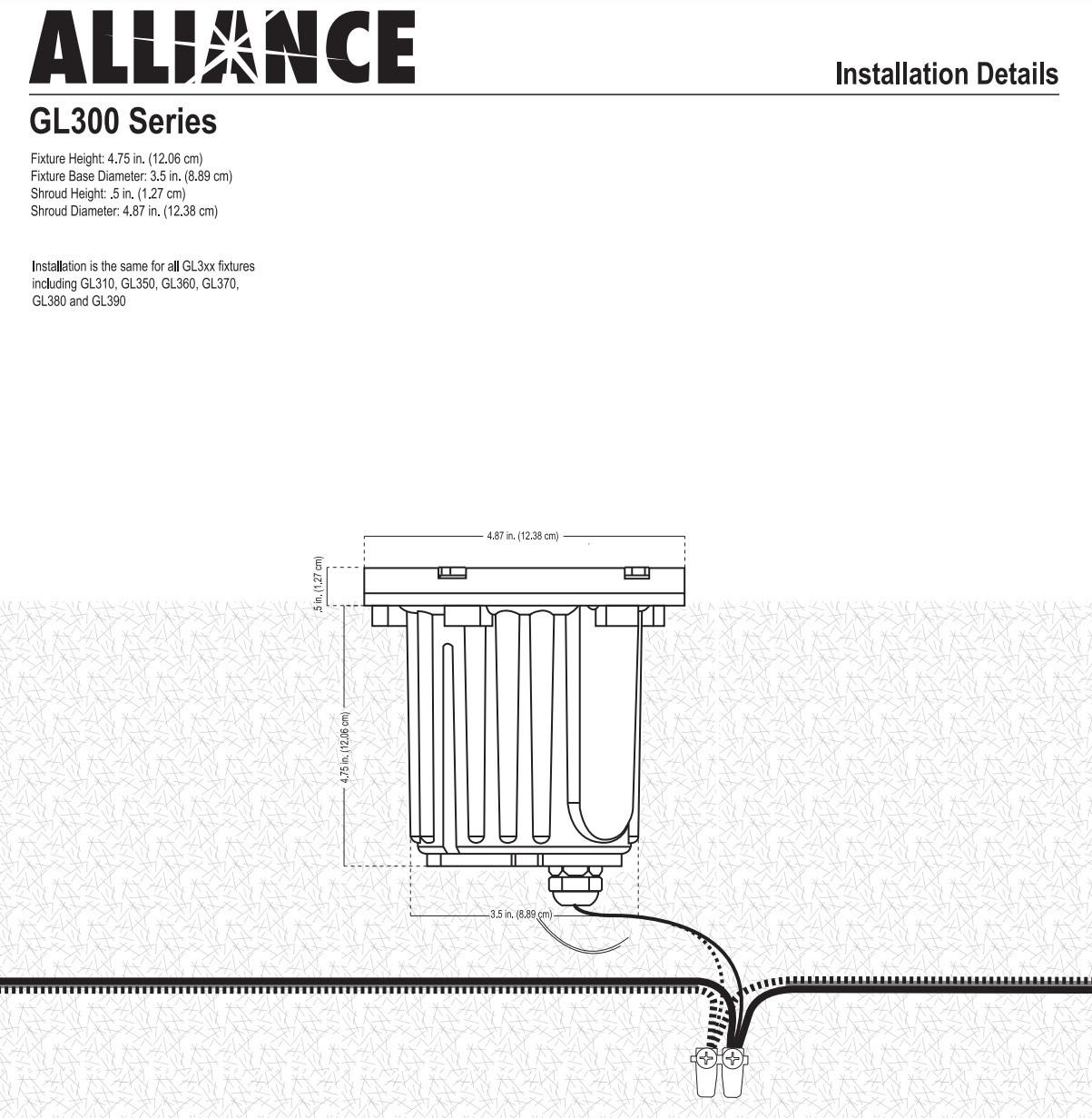 Alliance GL300-bt In-Ground Light|Alliance In-Ground Lights