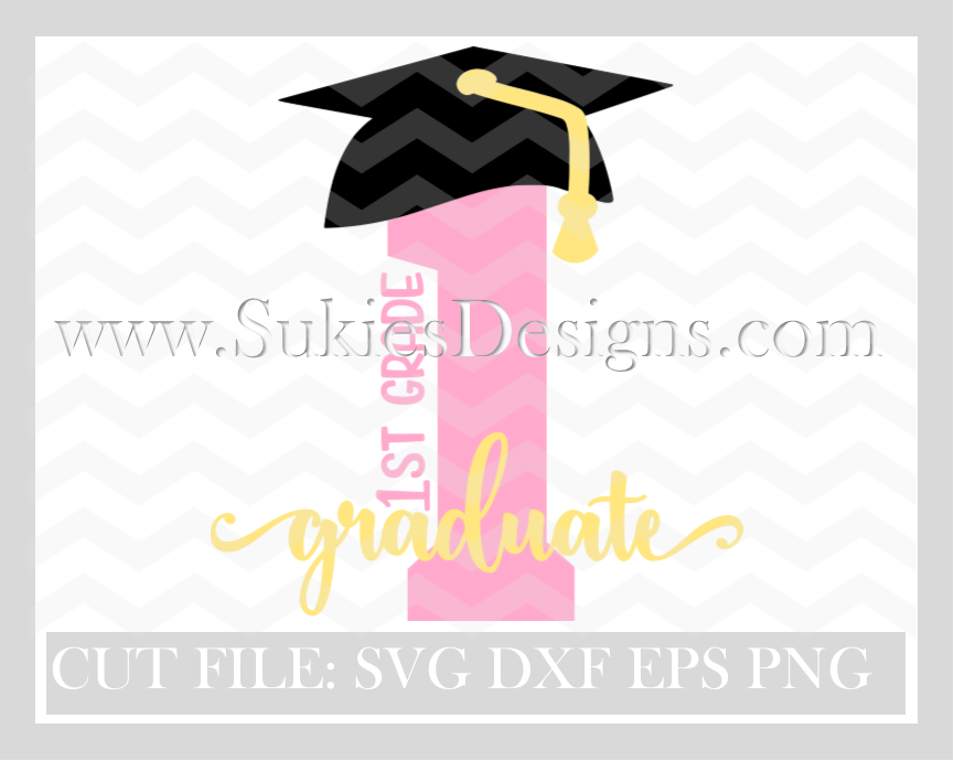 First Grade Graduate SVG, DXF, PNG EPS