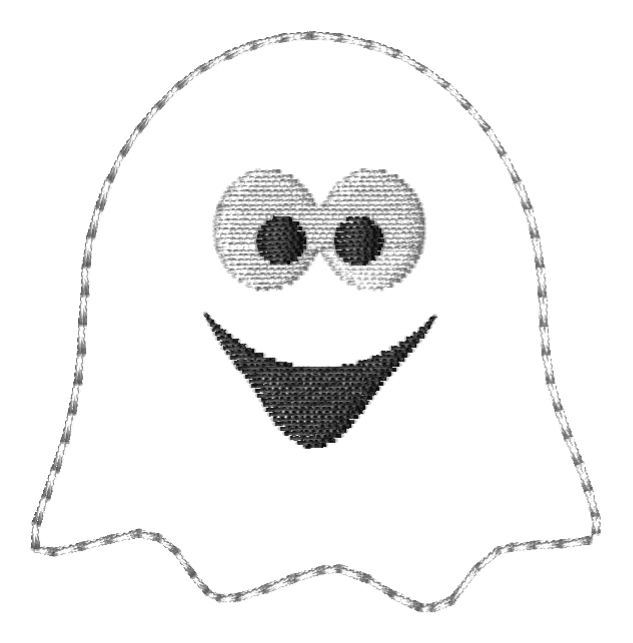Ghost Machine Embroidery Design