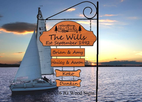 Personalized RV Welcome Signs Welcome everyone