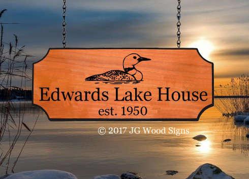 Custom Campsite Signs by JGWoodSigns Loon Cardinal
