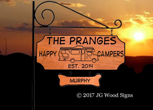 Wooden RV Signs an awesome addition to your campsite!