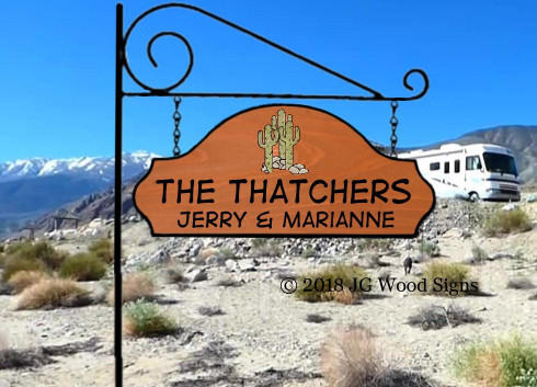 Custom Camp Signs personalized w names JGWoodSigns