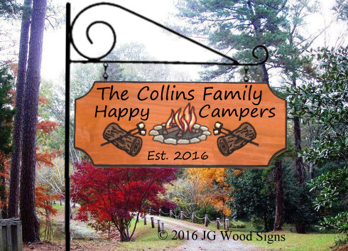 Personalized RV Welcome Signs for your awesome campsite.