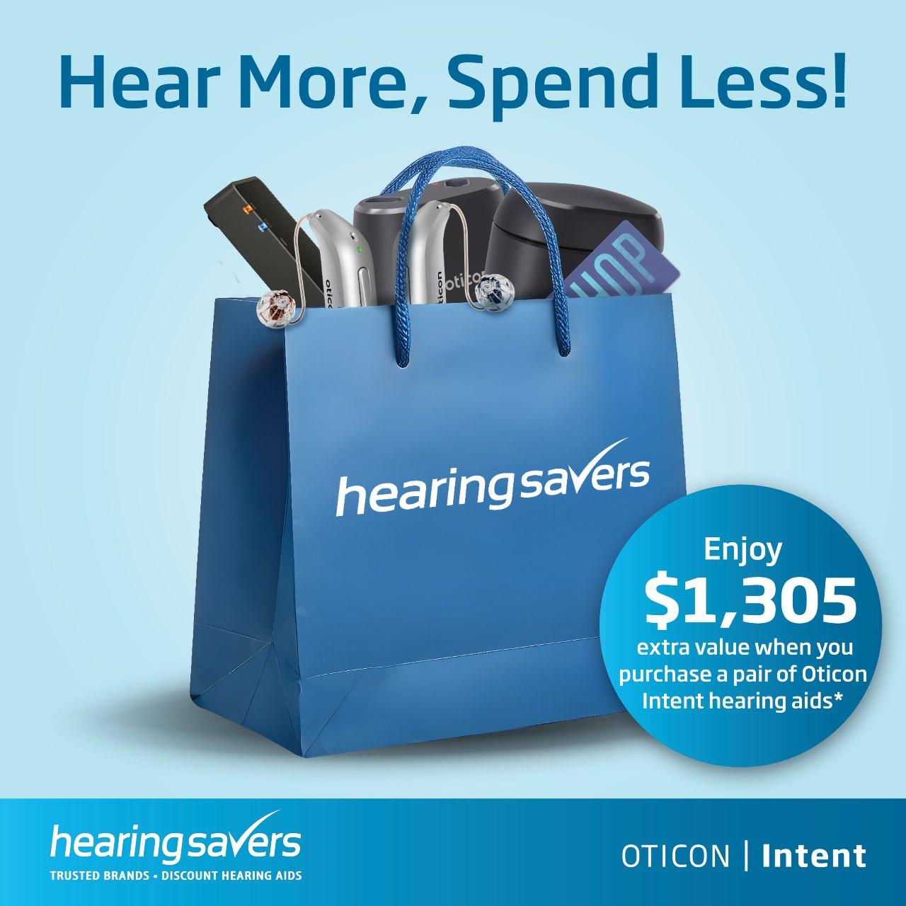 Oticon Intent 1 Minirite Rechargeable Hearing Aid Discounted At