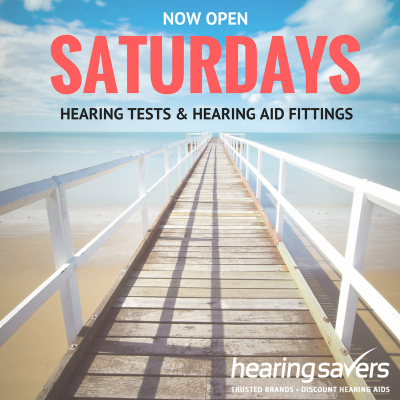Open Saturday Mornings - Discounted at HEARING SAVERS