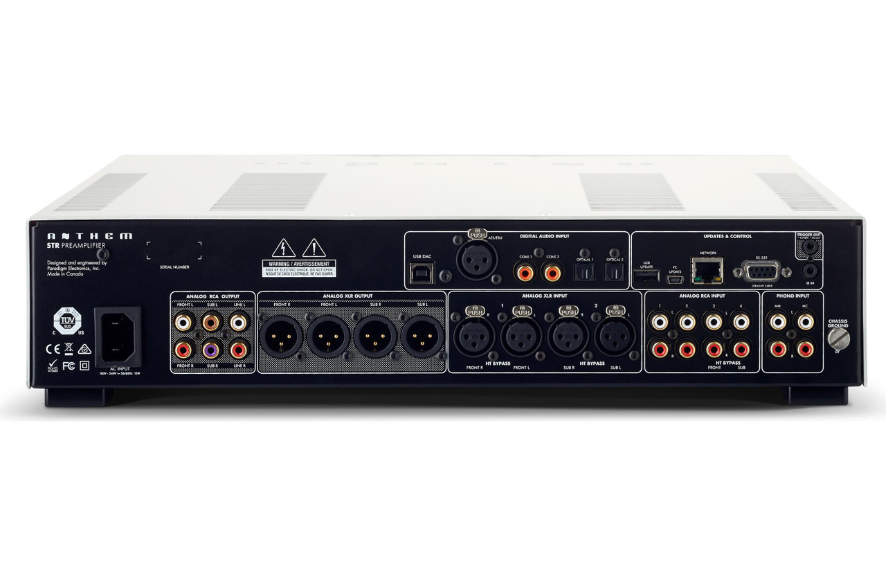 Anthem STR Preamplifier – Analog Preamp - Audio Experience