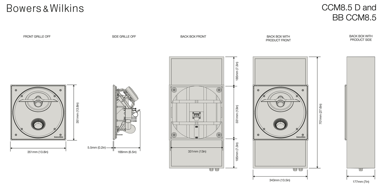 Bowers & Wilkins CCM8.5 D – In Ceiling Speaker - Audio Experience