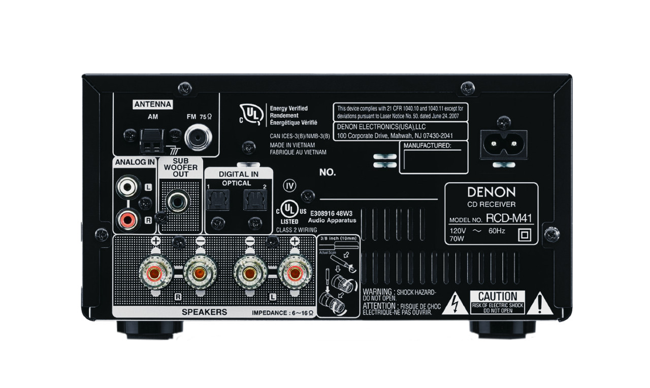 Denon DM-41SBK – Complete Mini Hi-Fi Speaker System