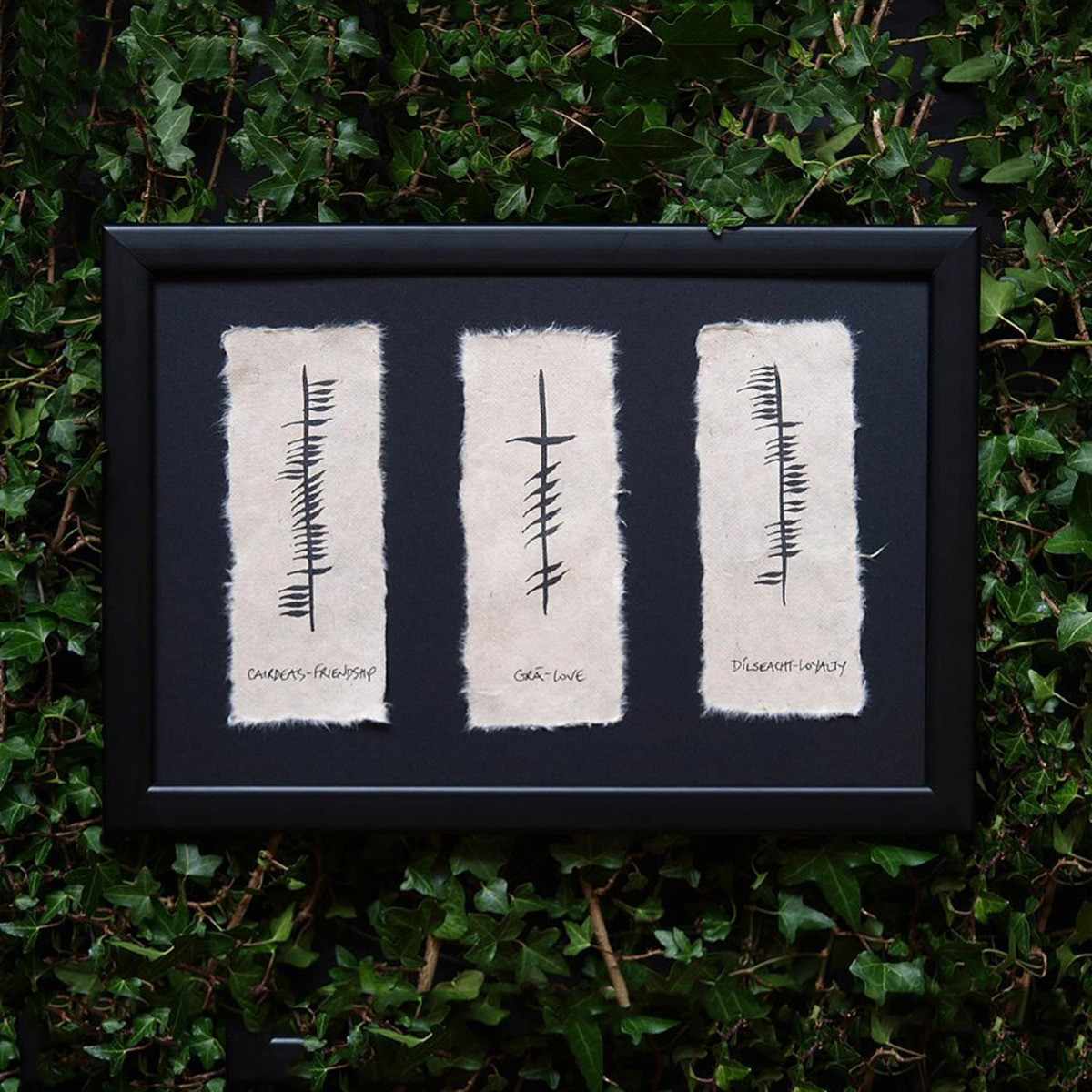 Ogham Ancient Irish Writing Friendship, Love & Loyalty Gift