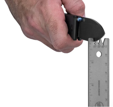 Knafs Co. Titanium Ruler + Knife Angle Finder - Way Of Knife & EDC Gear ...