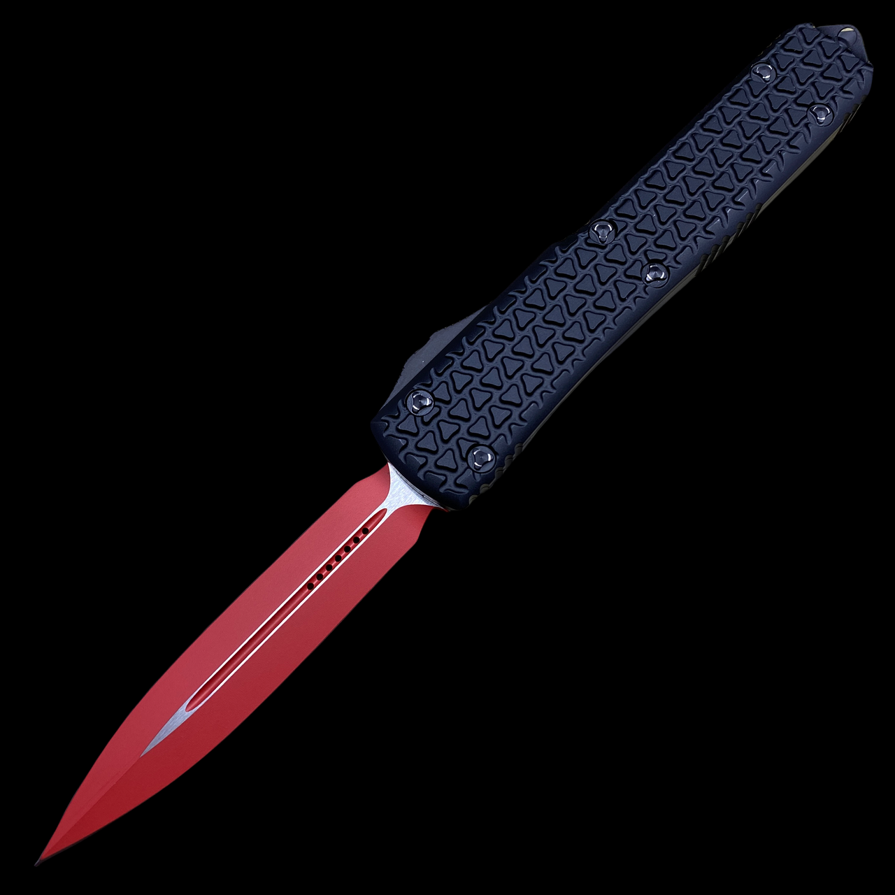Microtech Ultratech Dagger Otf Automatic Knife Black 34 Red Sith