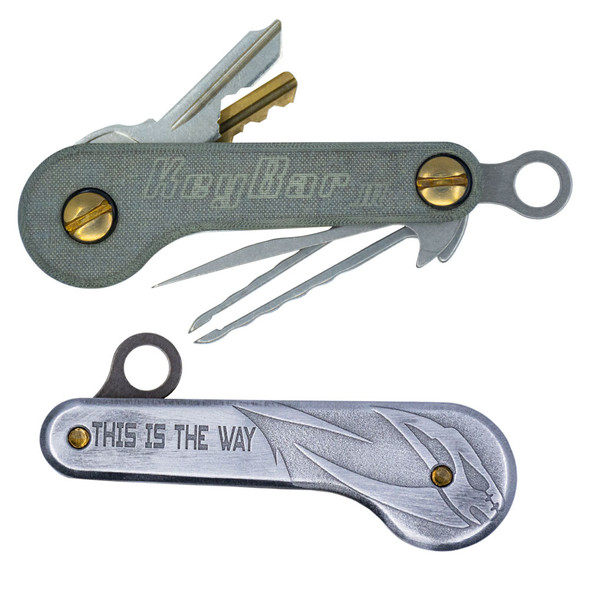 Keybar Jr Green Micarta/Bronze Titanium - Way Of Knife & EDC Gear House