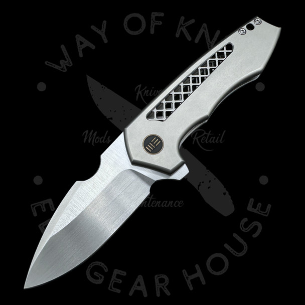 WE Knife Co. Michael Burch Harpen Frame Lock Knife Titanium (3" Hand ...