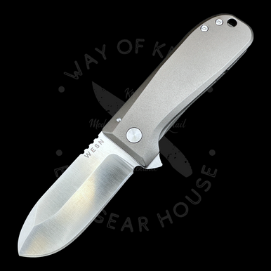 Wesn Goods Allman Titanium Framelock (2.75" Satin) S35VN - Way Of Knife ...