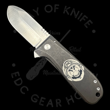 Wesn Goods Allman Titanium Framelock Dark Mario (2.75" Satin) S35VN ...