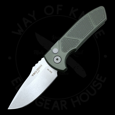 Pro-Tech Les George SBR Green Anodized Textured S35VN (2.5" Two-Tone ...