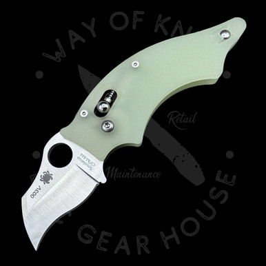 *Pre Owned* 003 Spyderco Dodo Natural G-10 CPM-M4 (2.05" Satin) C80GM4P ...