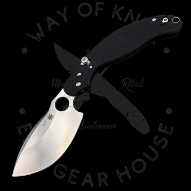 *Pre Owned* 003 Spyderco Parata StopLock Black G-10 VG-10 (3.41" Satin ...