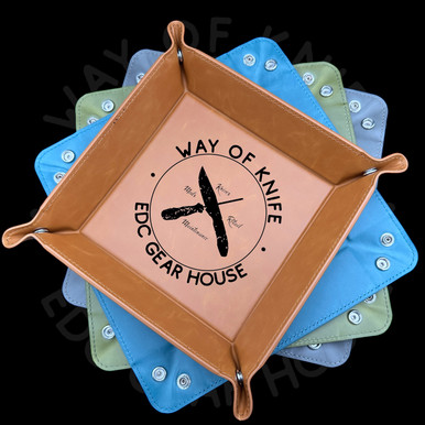 Customized Leatherette Dump/Valet Tray - Way Of Knife & EDC Gear House