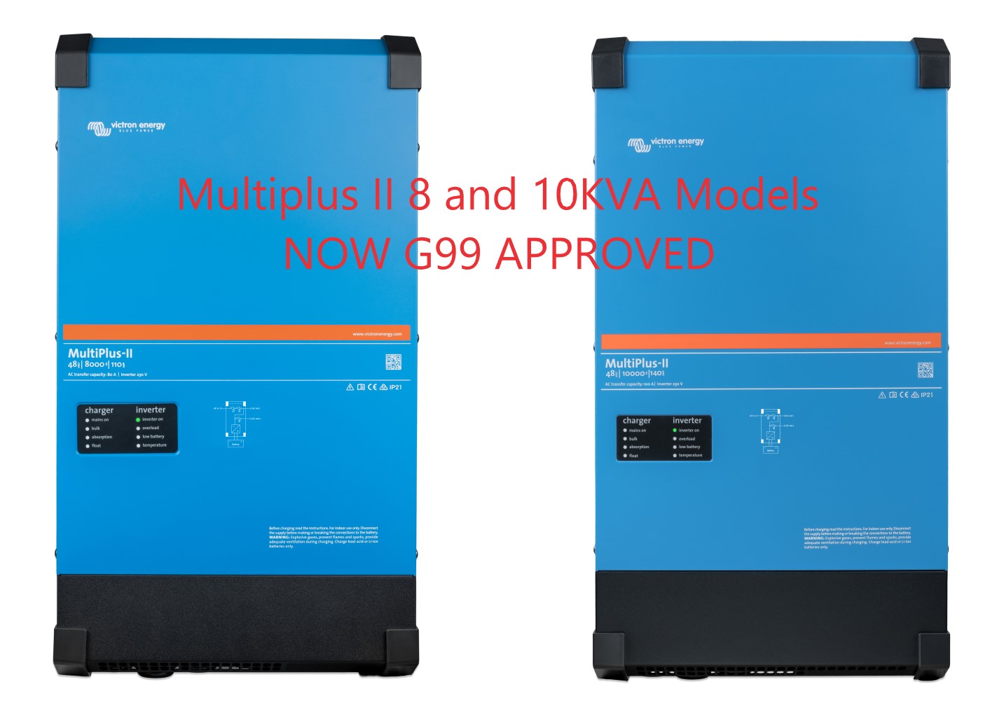 Multiplus-II 8 & 10KVA models now G99 approved - ESS & Solar Solutions