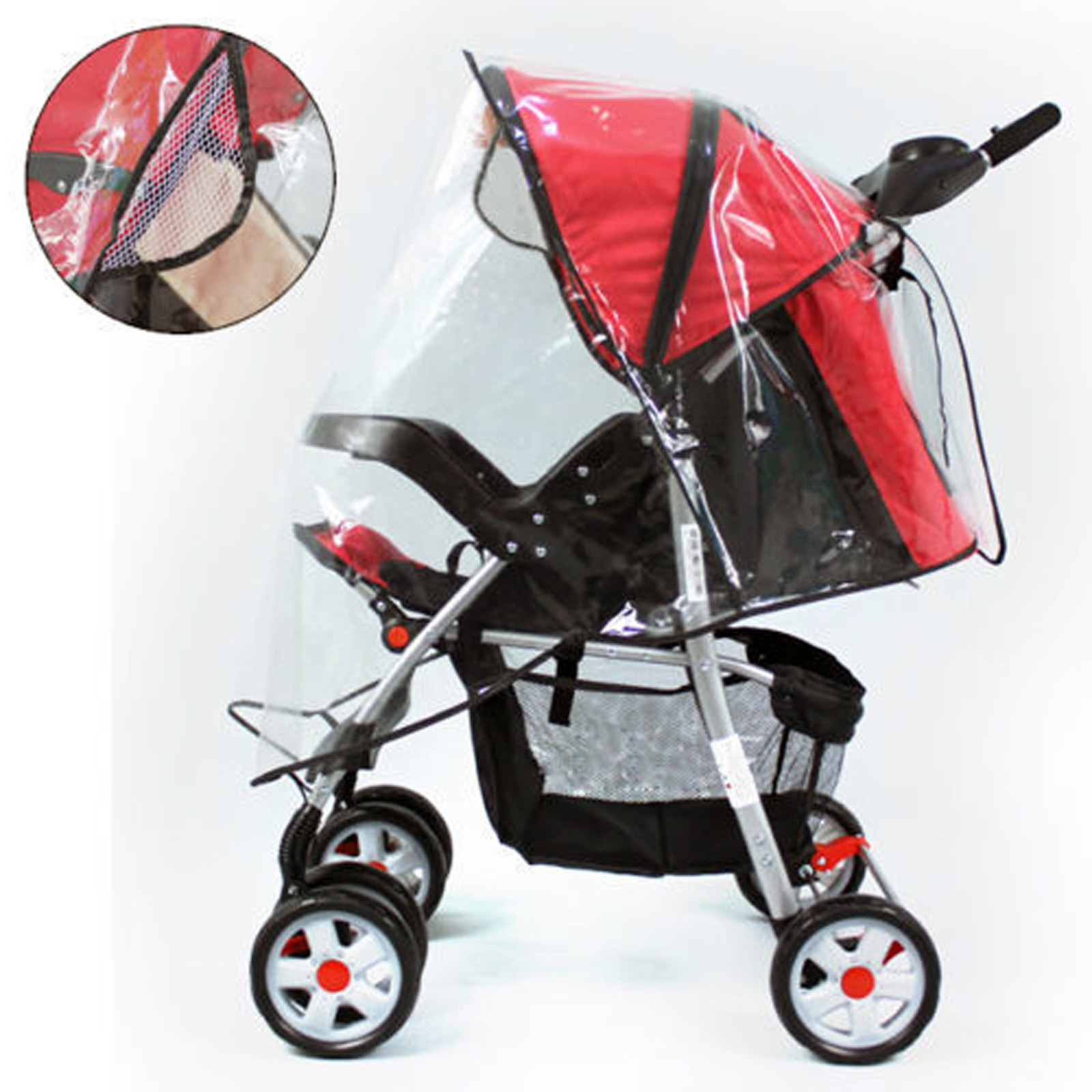 LUPO Universal Baby Buggy Pushchair Stroller Pram Transparent Rain Cover