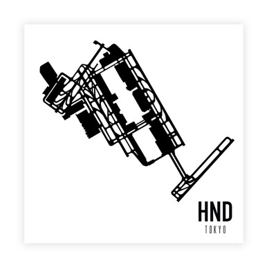 Tokyo Haneda Airport HND Runway Poster