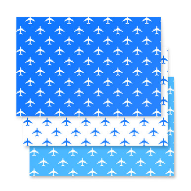 Airplane Wrapping Paper Airbus A380 – Blue Color Set of 3 | Aviation ...