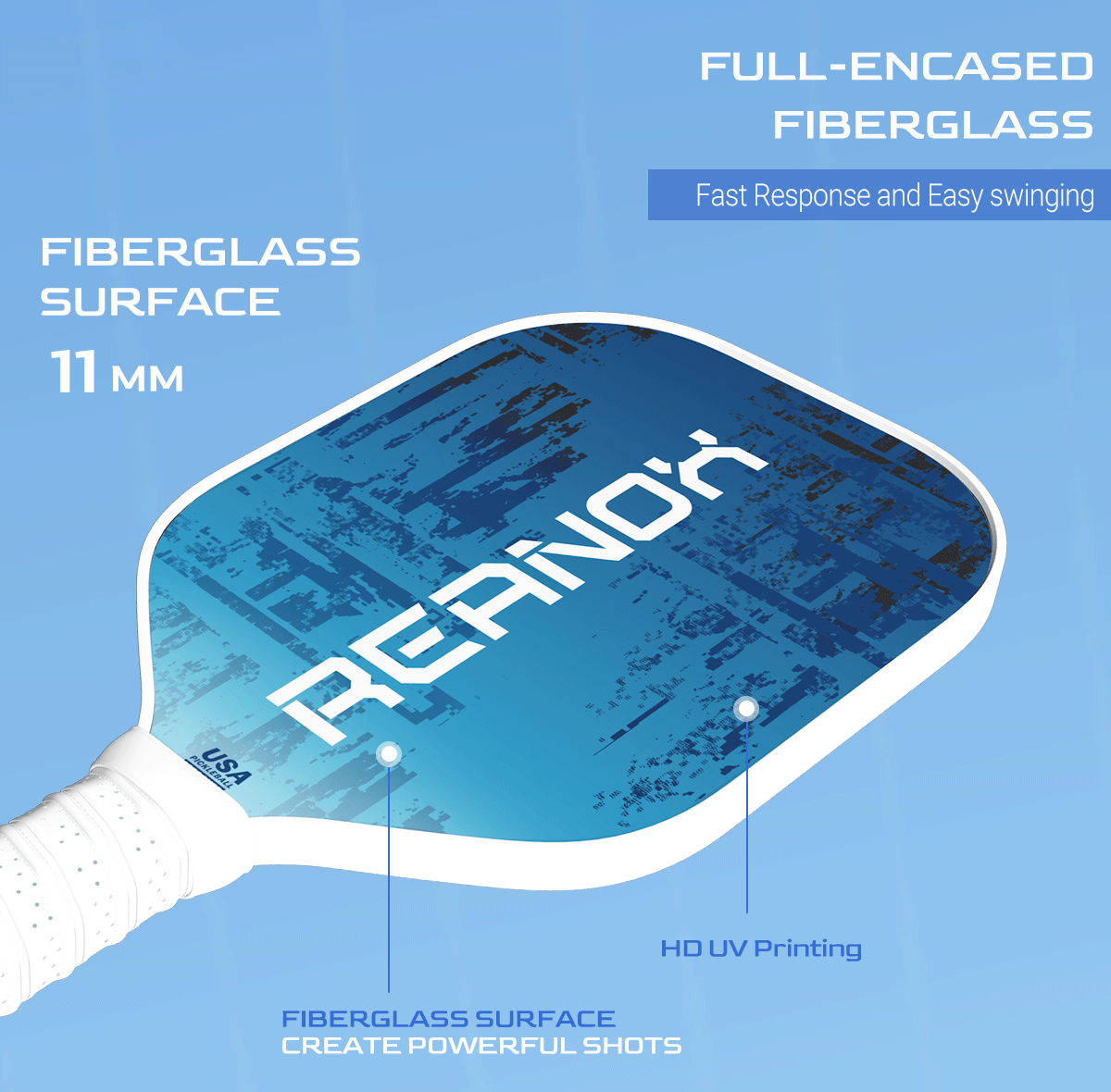 Clearance - Reanox Fiberglass Pickleball Paddle