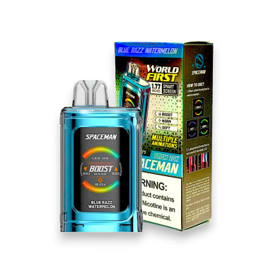 Spaceman Prism 20K Disposable Vape Blue Razz Watermelon