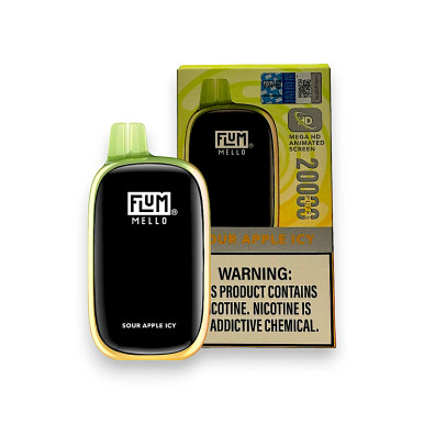 Flum Mello Disposable Vape - 20K Puffs Sour Apple Icy
