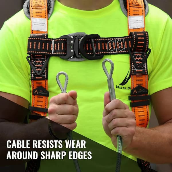 Malta Dynamics 5k Wire Rope Sling Choker 5k A6205 6ft - 2 Pack