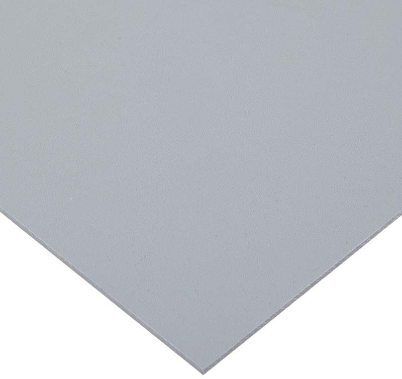 6in x 28in Kick Plate Grey Plastic Screw Mount Kick Plate