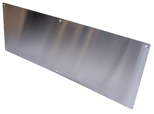 12in x 24in, 16ga, Brushed, Stainless Steel Kick Plate