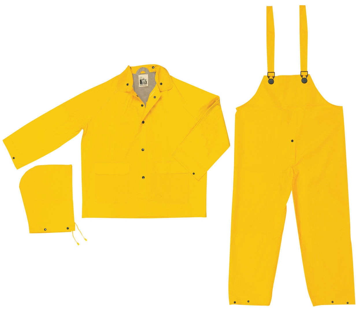 3882 - 2 Piece Waterproof Green PVC Rain Suit