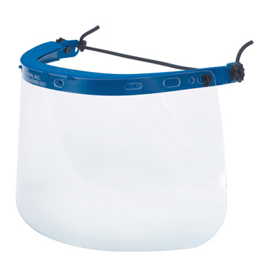 101 - Face Shield Bracket for Hardhats - Blue Nylon Material ...