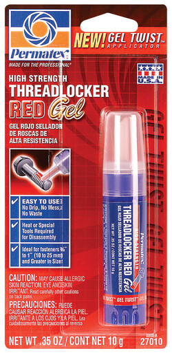 Permatex High Strength Threadlocker RED Gel Twist 27010