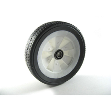 WWP2142 - PLASTIC WHEEL ASSEMBLY 7" W/ BEARING & 9/16" BUSH - Mower Express