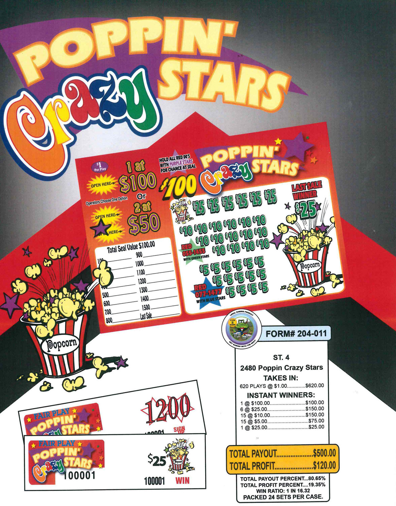 Poppin Crazy Stars