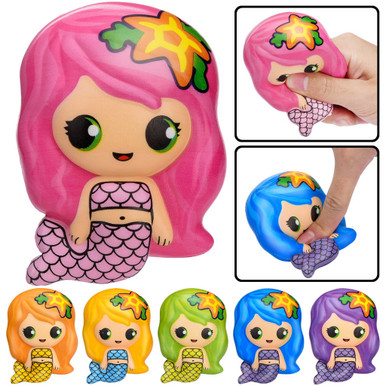 Kawaii squishy Toy Mermaid squishy Toy Squishy - Parker Central LLC