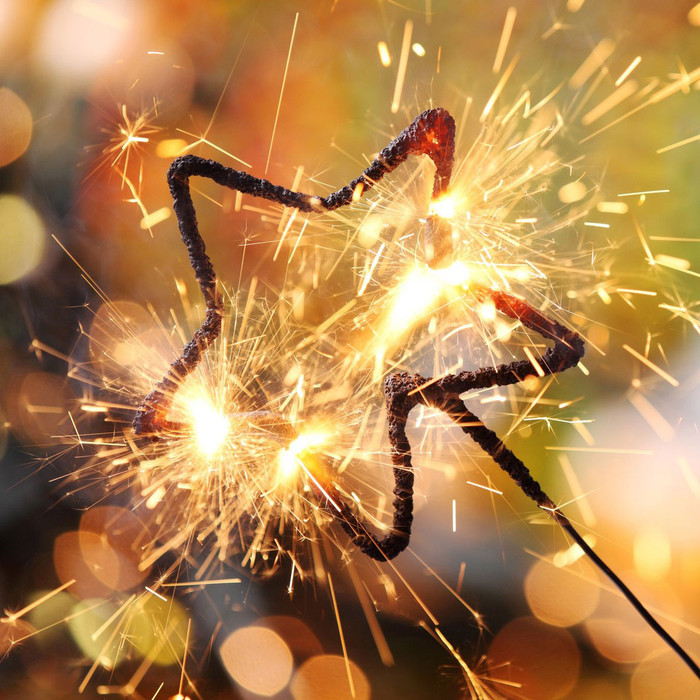 5" Star Shaped Wedding Sparklers / sparklers.us