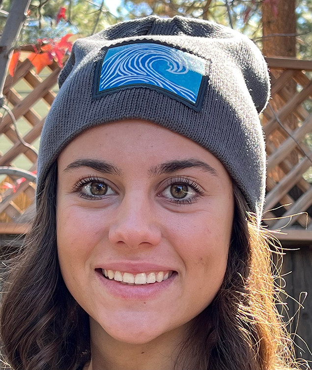 Wave (block print) Organic Cotton Beanie Hat