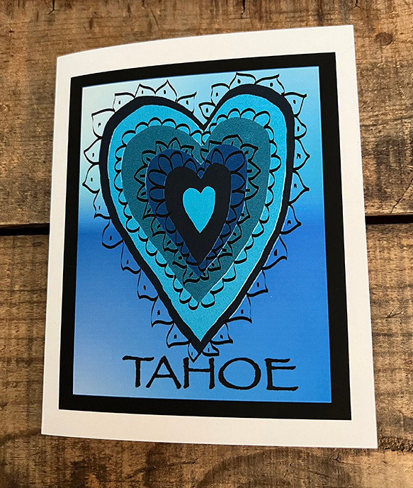 Azul Heart Tahoe Greeting Card