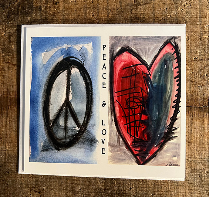Peace & Love Greeting Card